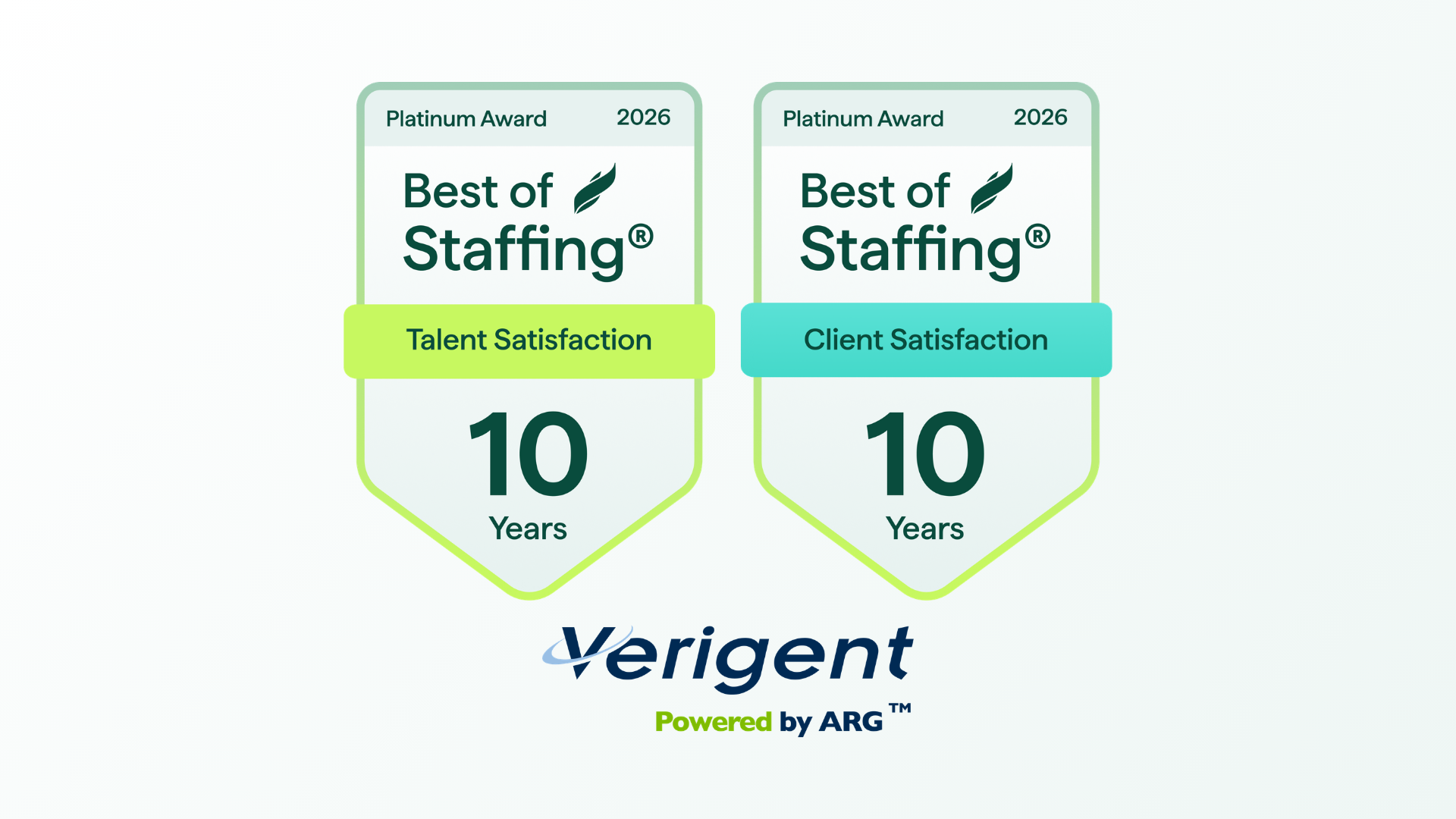 Verigent Recognized by ClearlyRated’s Best of Staffing® Client and ...